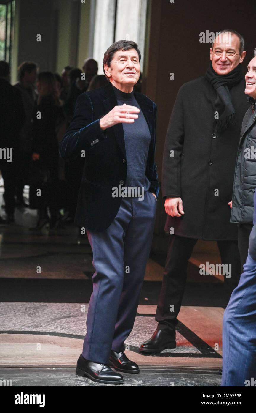 Milan, Italy. 16th Jan, 2023. Milan, Men Fashion Week, Fall Winter 2023 ...