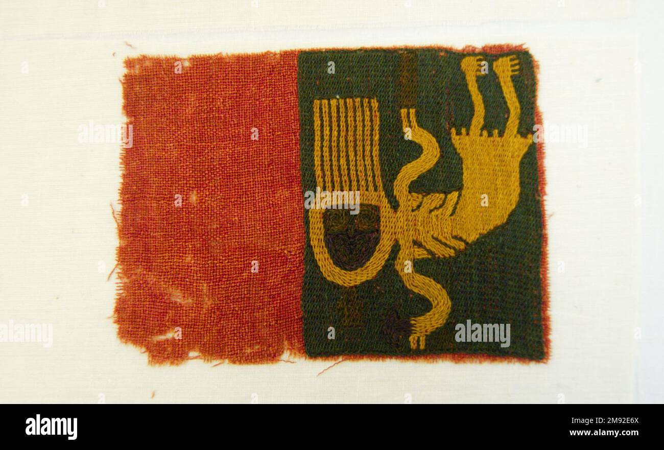 Textile Fragment with Skeletal Figure Paracas. Textile Fragment with ...