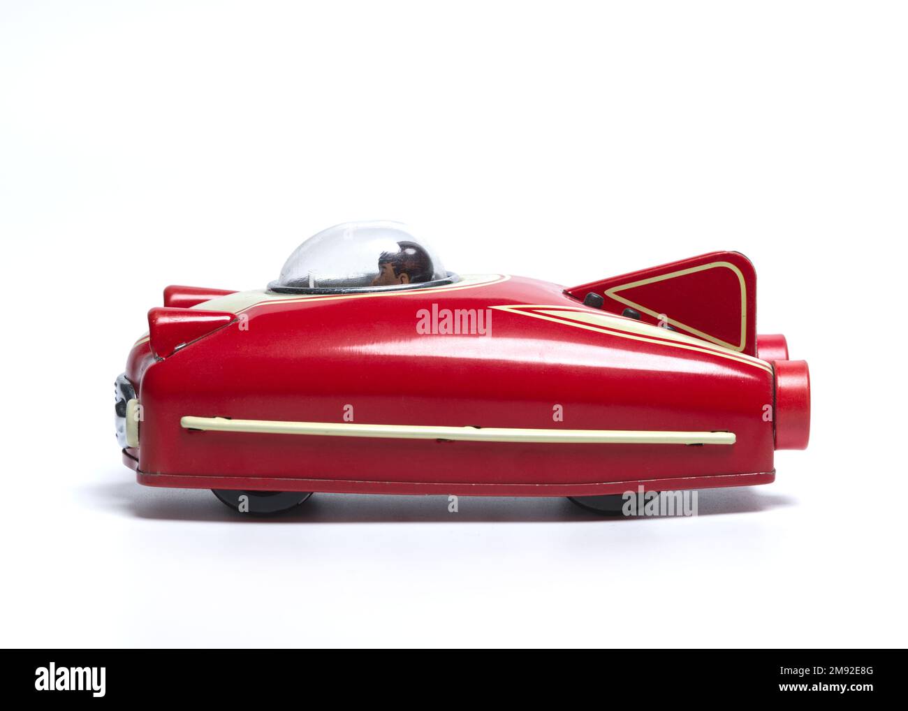 White retro car toy hi-res stock photography and images - Alamy