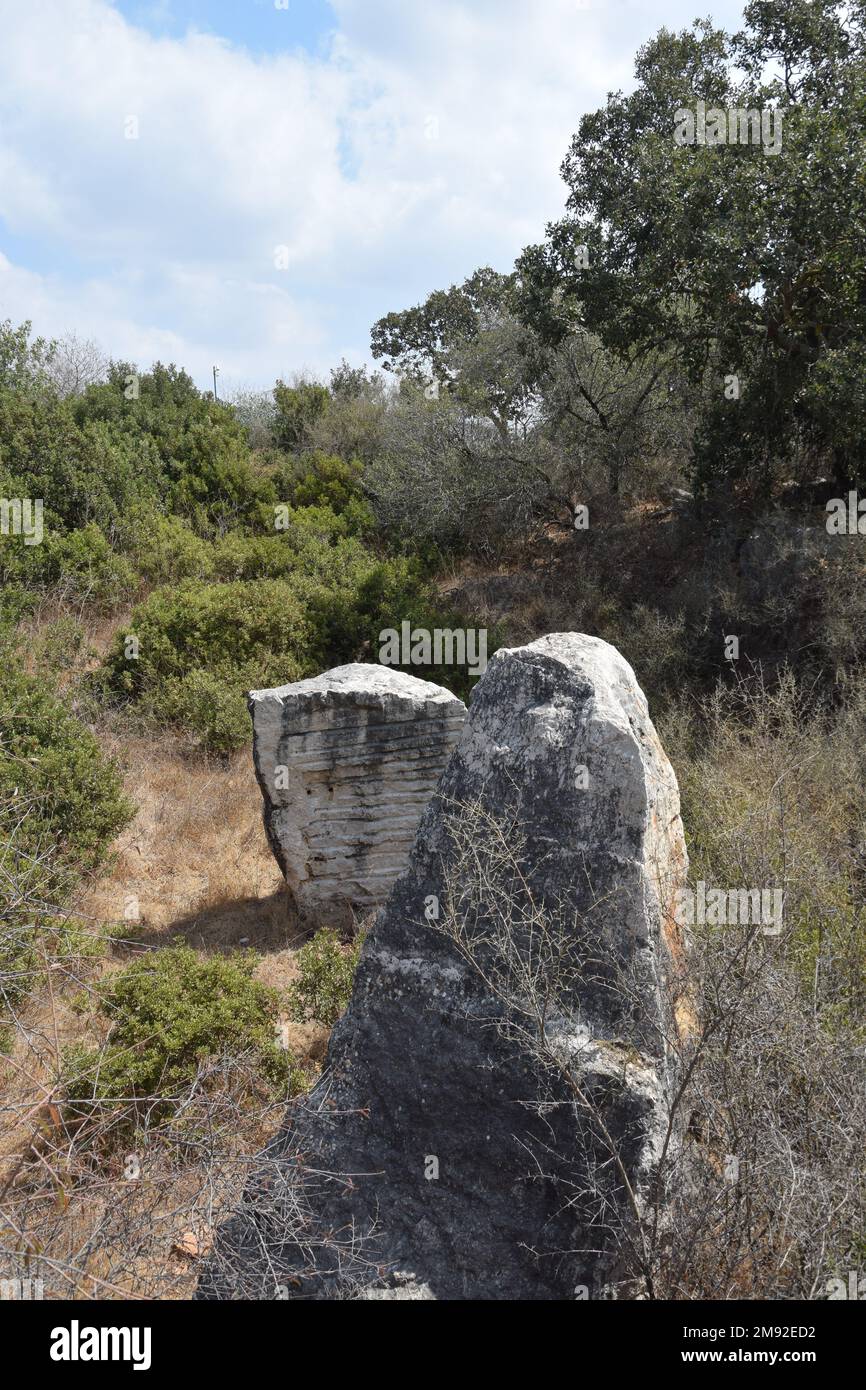 Yiftah Fissures Nature Reserve in Israel Stock Photo - Alamy