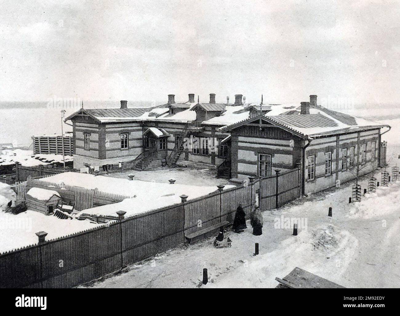 Residential building. Zhiguli Brewery, Samara, Russian Empire ca ...
