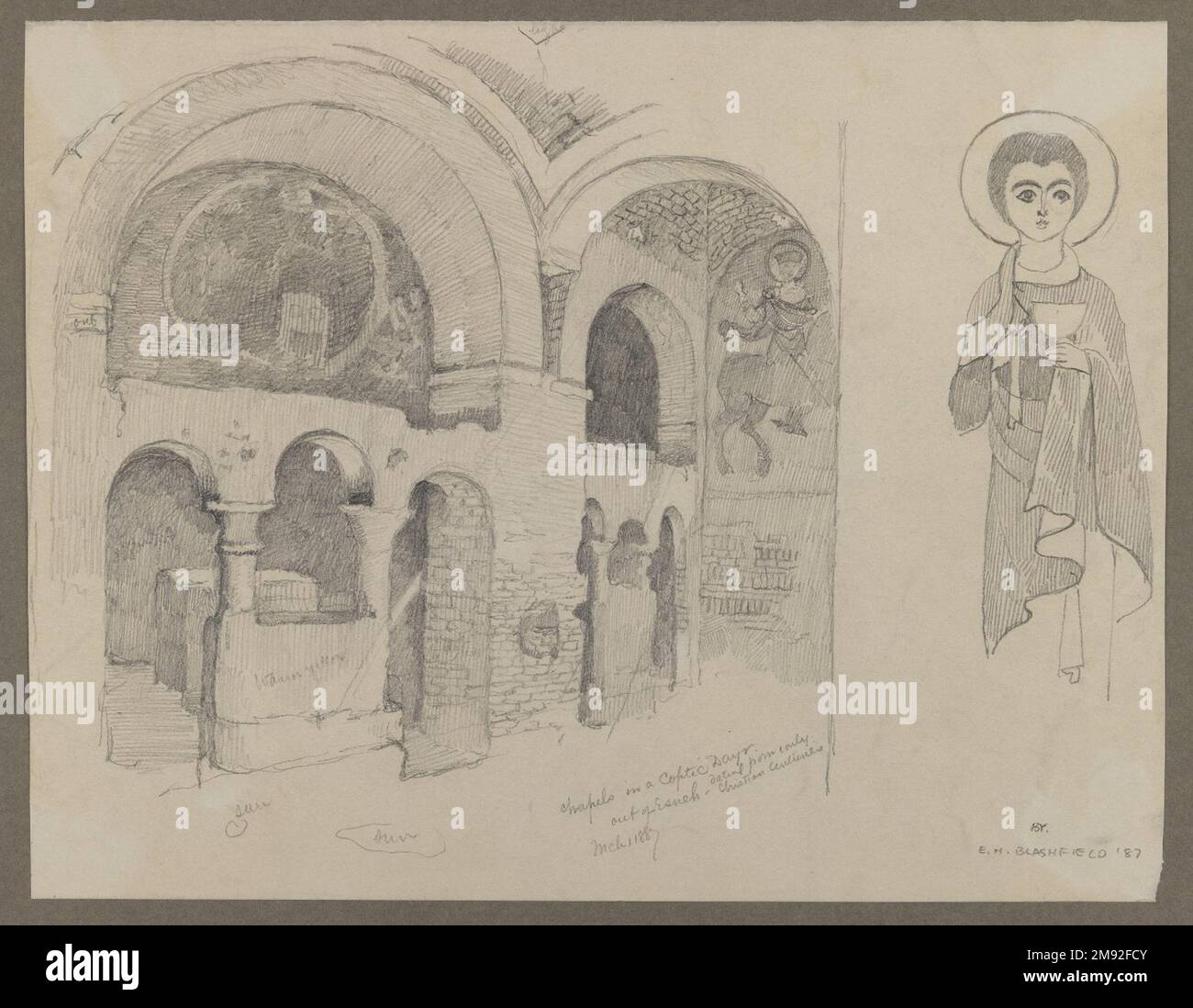 Early Christian (Coptic) Monastery at Esna Edwin Howland Blashfield ...