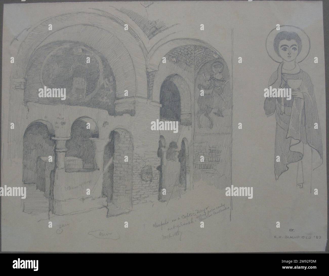Early Christian (Coptic) Monastery at Esna Edwin Howland Blashfield ...