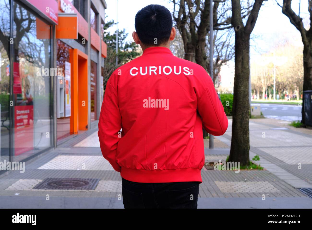 Slogan jacket hi-res stock photography and images - Alamy