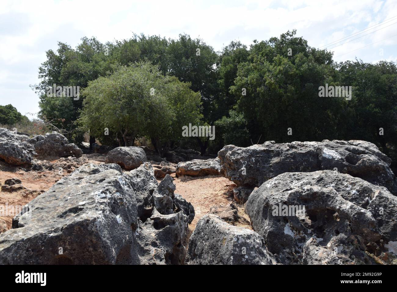 Yiftah Fissures Nature Reserve in Israel Stock Photo - Alamy
