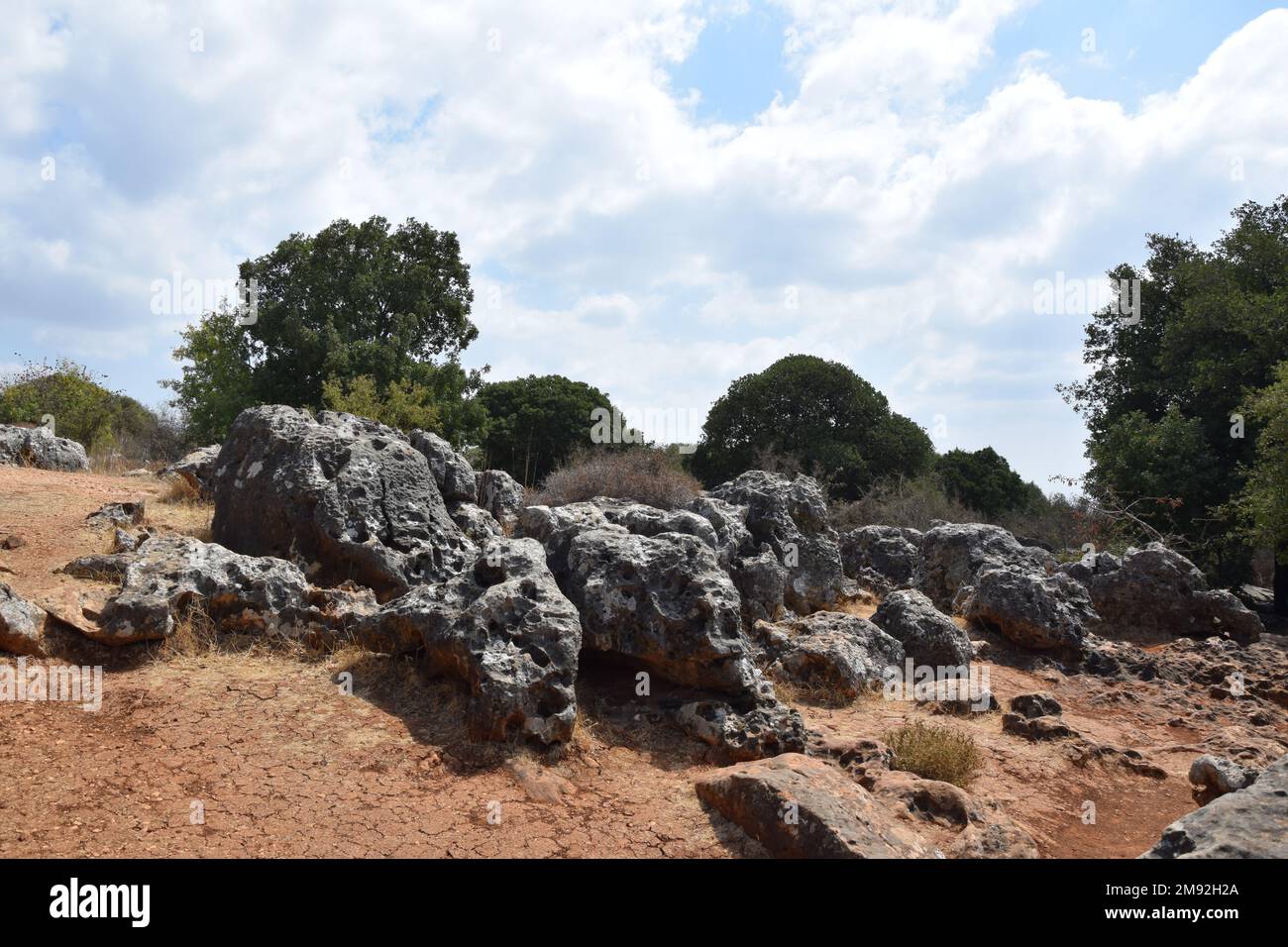 Yiftah Fissures Nature Reserve in Israel Stock Photo - Alamy