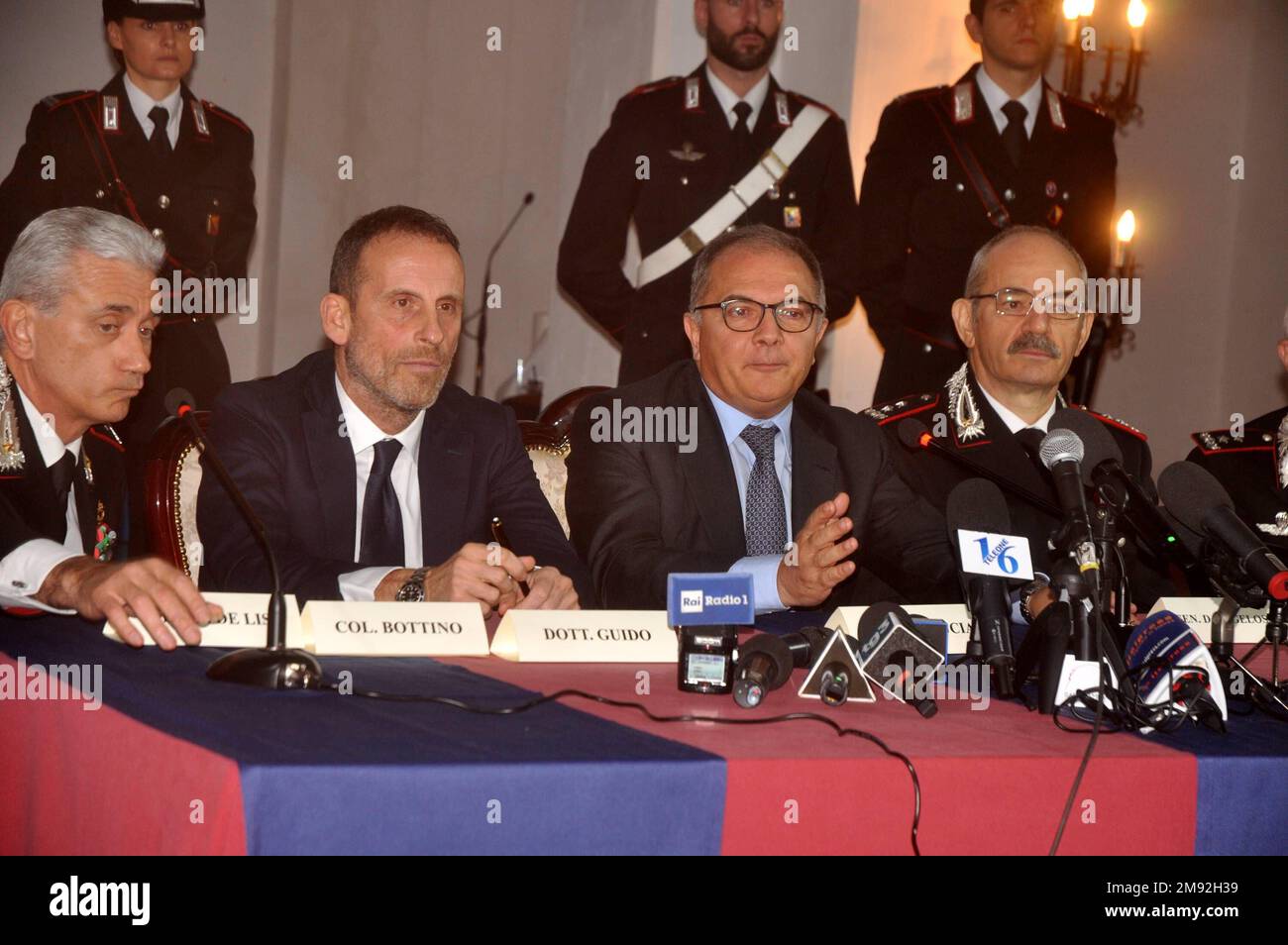 Palermo, Italy. 16th Jan, 2023. Palermo. Arrest of Matteo Messina ...