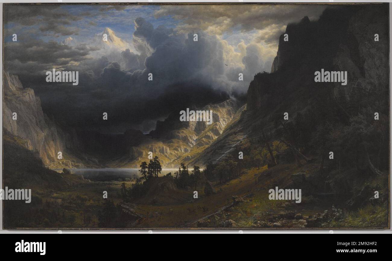A Storm in the Rocky Mountains, Mt. Rosalie Albert Bierstadt (American ...