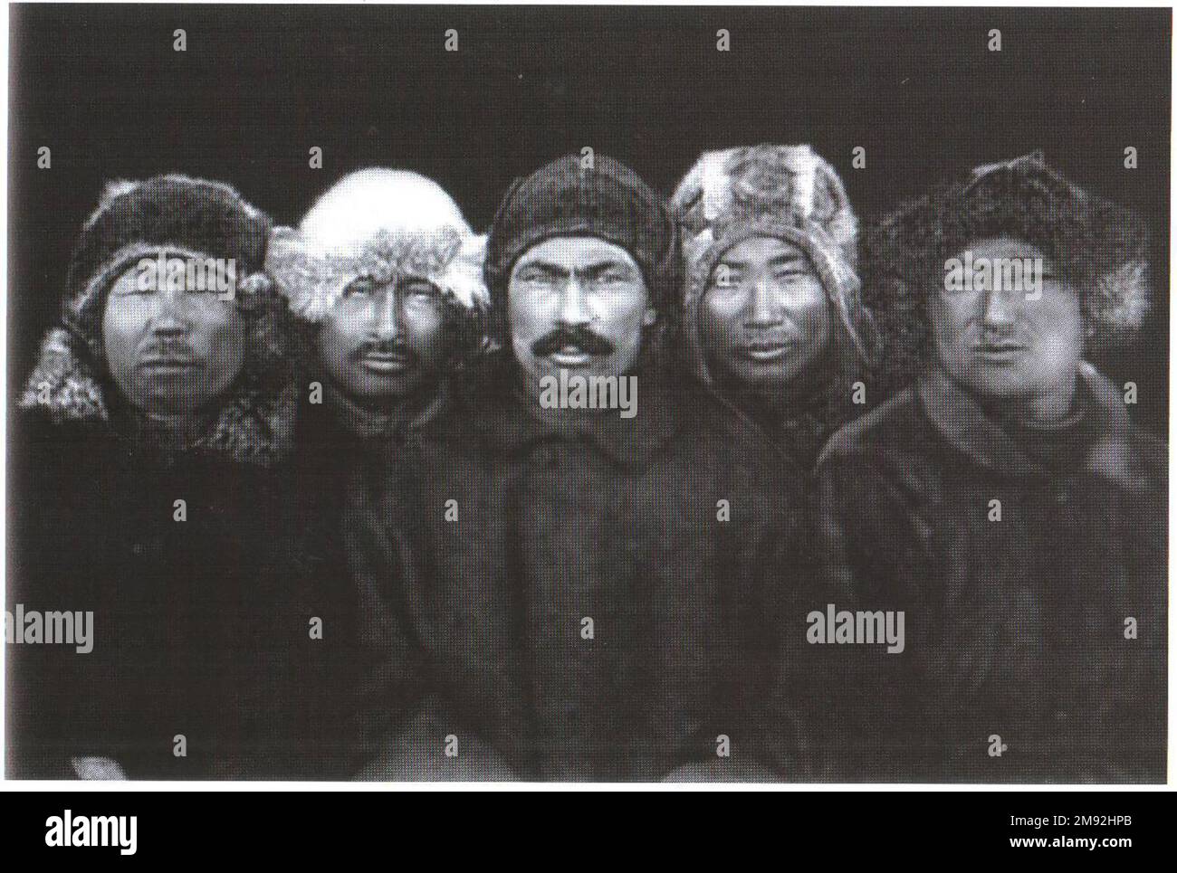 Conductors E.V. Tollya on an expedition to Bennett Island: second from ...