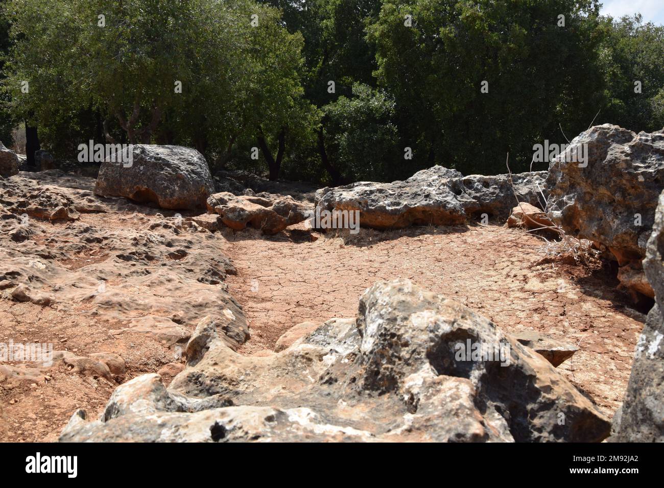Yiftah Fissures Nature Reserve in Israel Stock Photo - Alamy