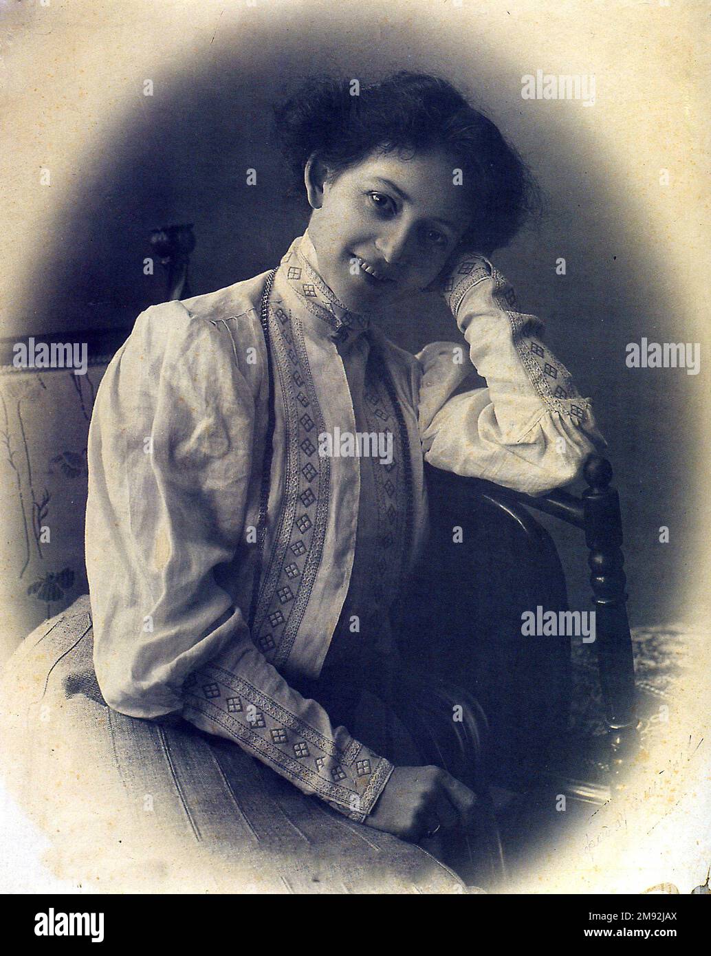 Russian actress and theater manager Vera Fedorovna Komissarzhevskayaca ...