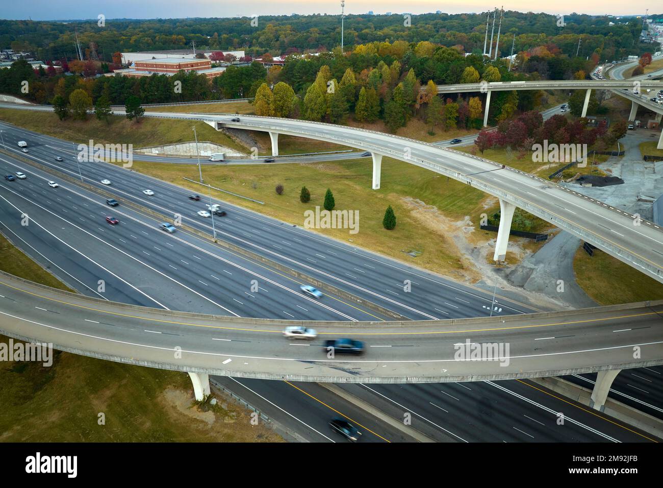 Crowded freeway america hi-res stock photography and images - Alamy