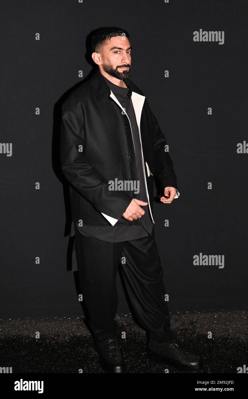 Milan, Italy. 16th Jan, 2023. Milan, Men Fashion Week, Fall Winter 2023 ...