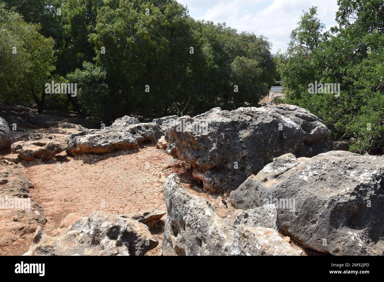 Yiftah Fissures Nature Reserve in Israel Stock Photo - Alamy