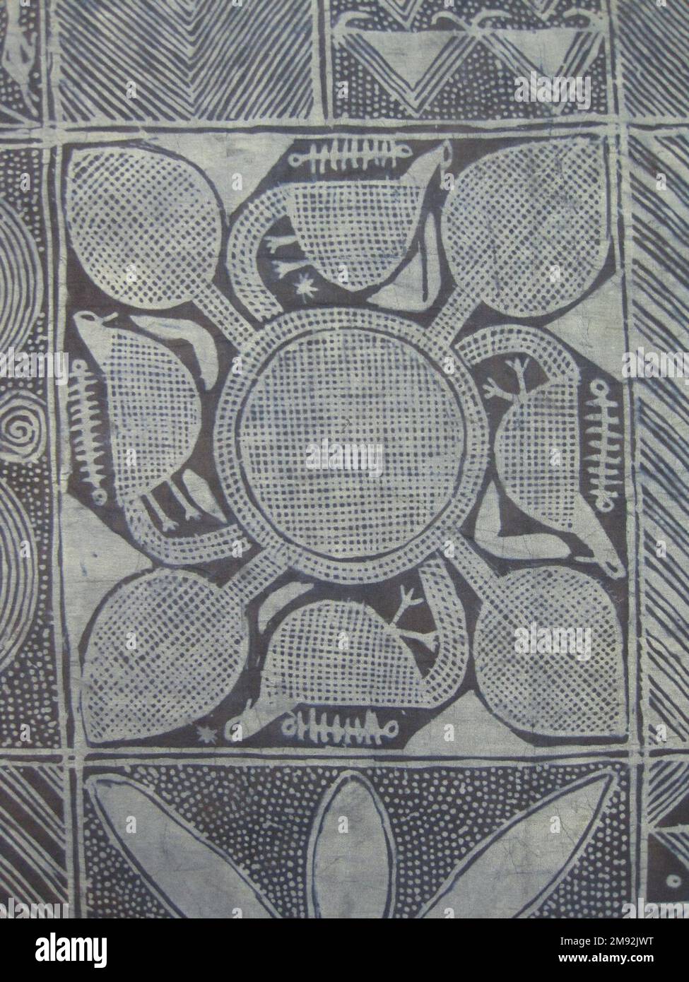 Woman's wrapper (àdìrẹ ẹlé̩kọ) Yorùbá , unknown maker's mark. Woman's ...