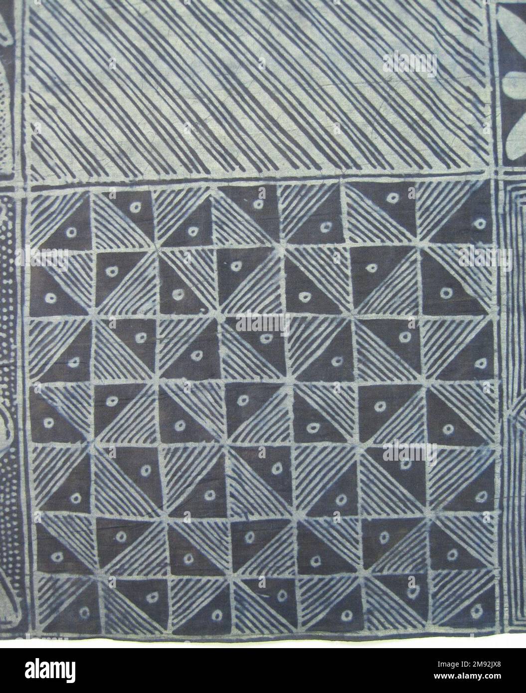 Woman's wrapper (àdìrẹ ẹlé̩kọ) Yorùbá , unknown maker's mark. Woman's ...