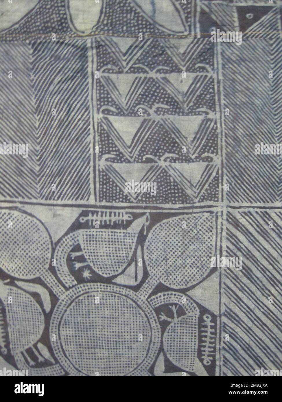 Woman's wrapper (àdìrẹ ẹlé̩kọ) Yorùbá , unknown maker's mark. Woman's ...