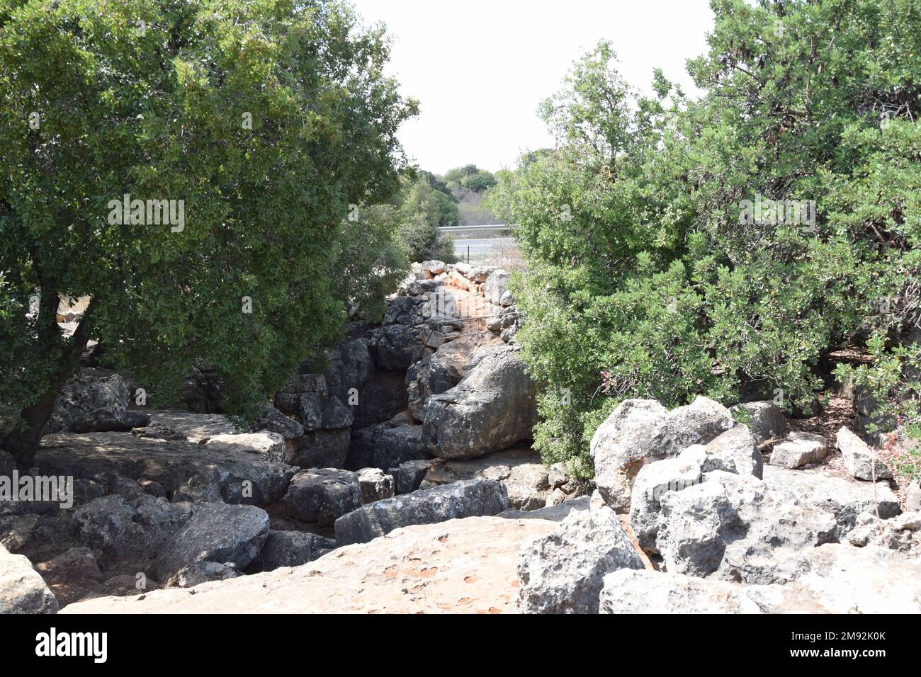 Yiftah Fissures Nature Reserve in Israel Stock Photo - Alamy
