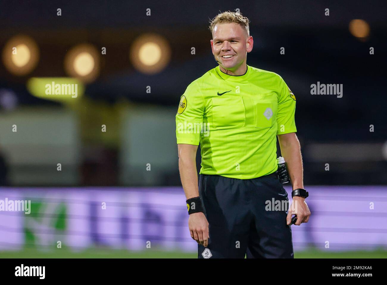 EINDHOVEN, NETHERLANDS - JANUARY 16: referee Alex Bos during the Dutch ...