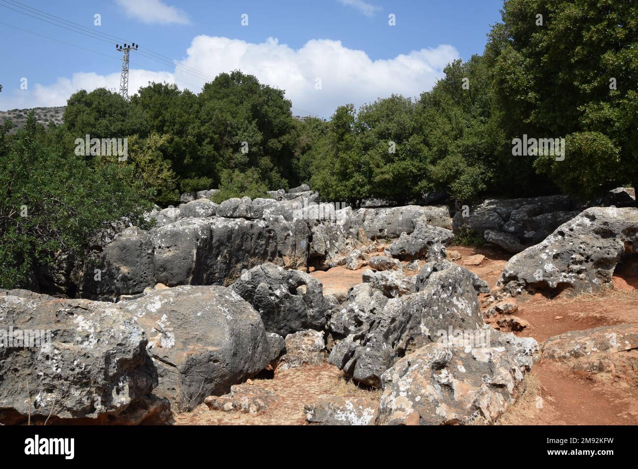 Yiftah Fissures Nature Reserve in Israel Stock Photo - Alamy