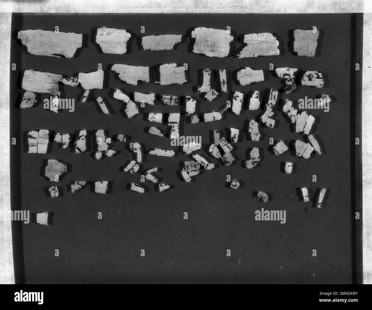 Papyrus Fragments Inscribed in Greek or Demotic Greek. Papyrus ...
