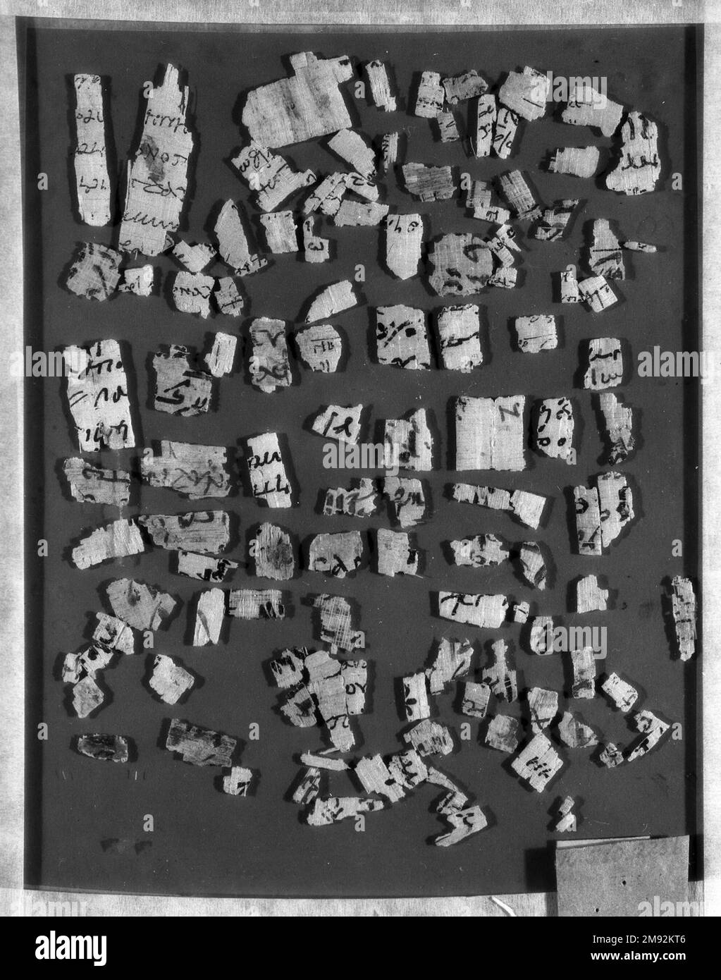 Papyrus Fragments Inscribed in Greek or Demotic Greek. Papyrus ...