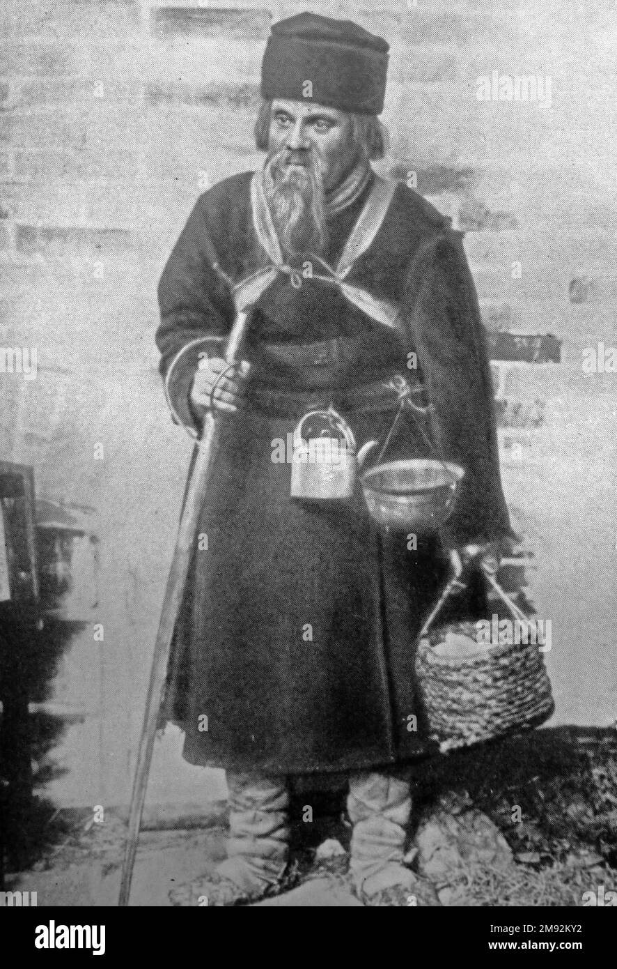 I.M. Moskvin as Luka in the play At the Bottom (Moscow Art Theatre) ca ...