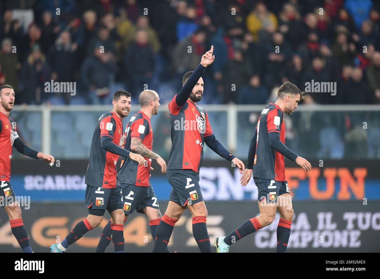 Luigi Ferraris stadium, Genoa, Italy, January 16, 2023, Massimo Coda ...