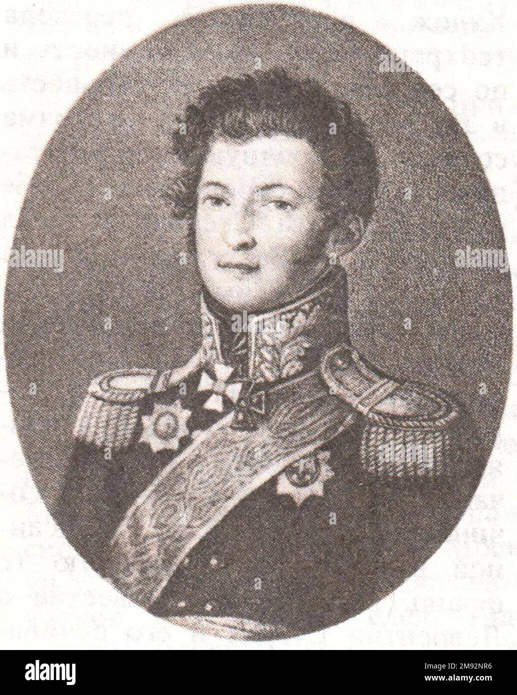 Historical portrait pyotr sergeevich kaisarov hi-res stock photography ...