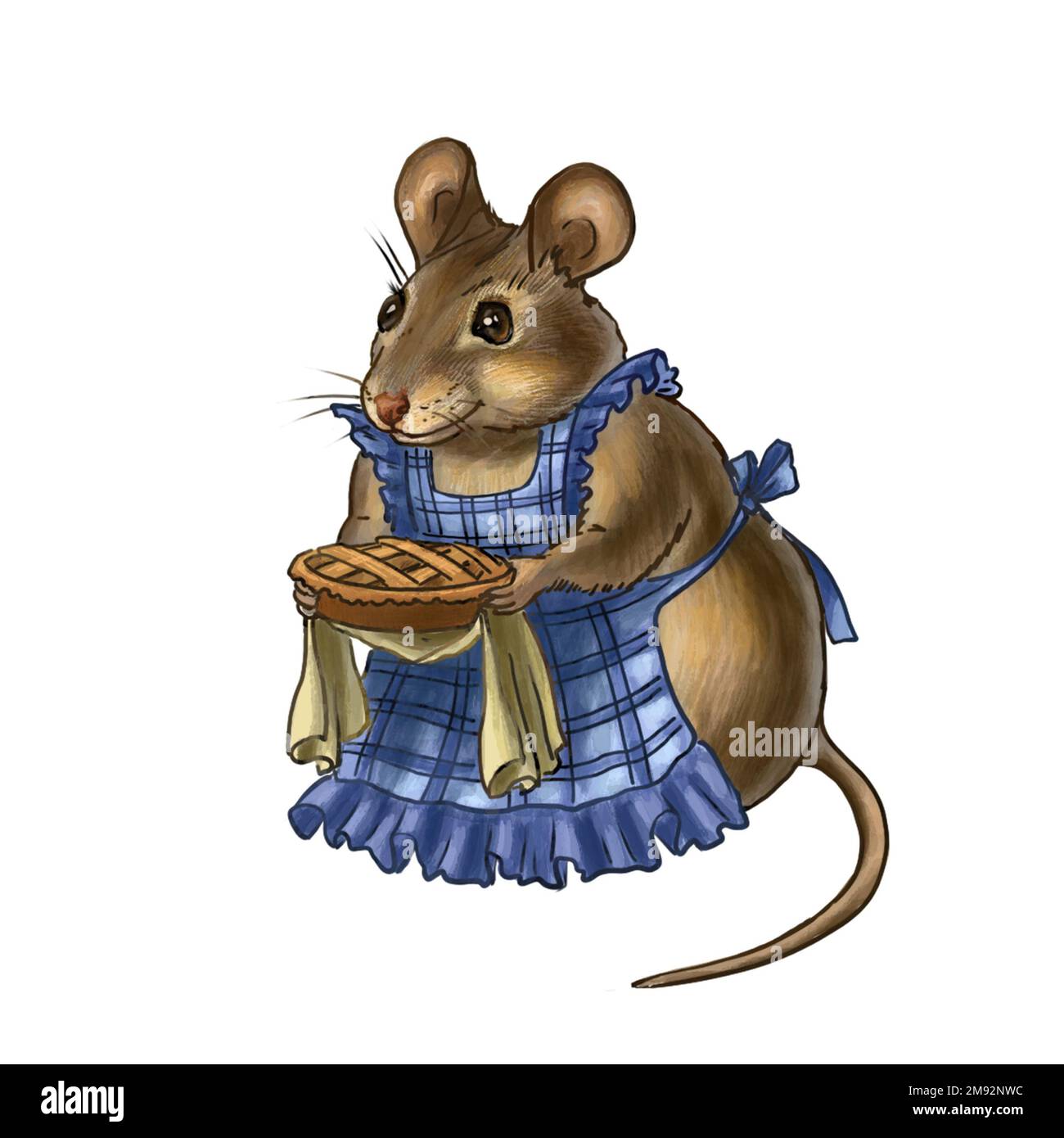 cartoon illustration of funny little mice in different situations Stock ...