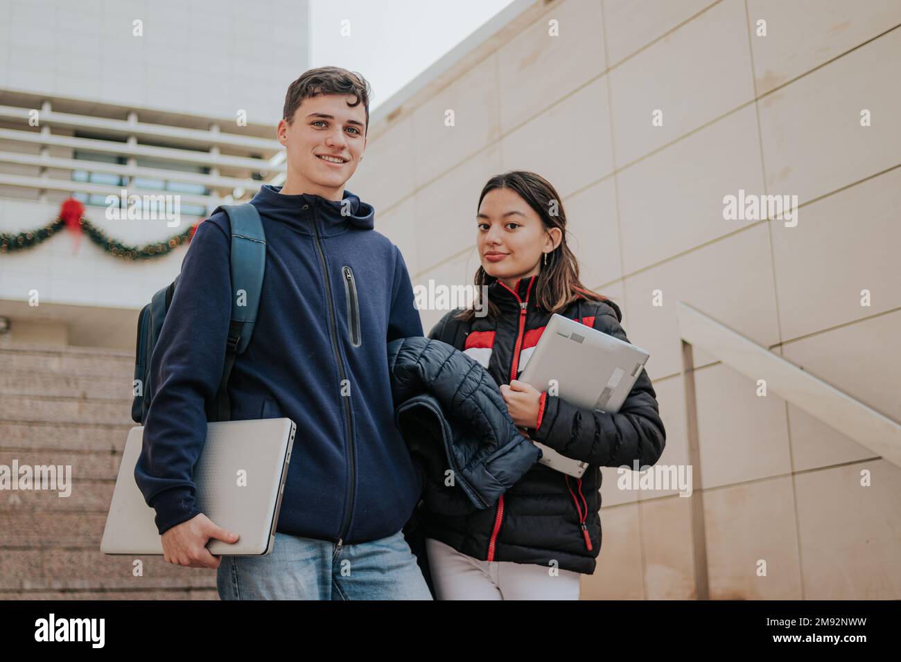 Students climbing stairs staircase hi-res stock photography and images ...