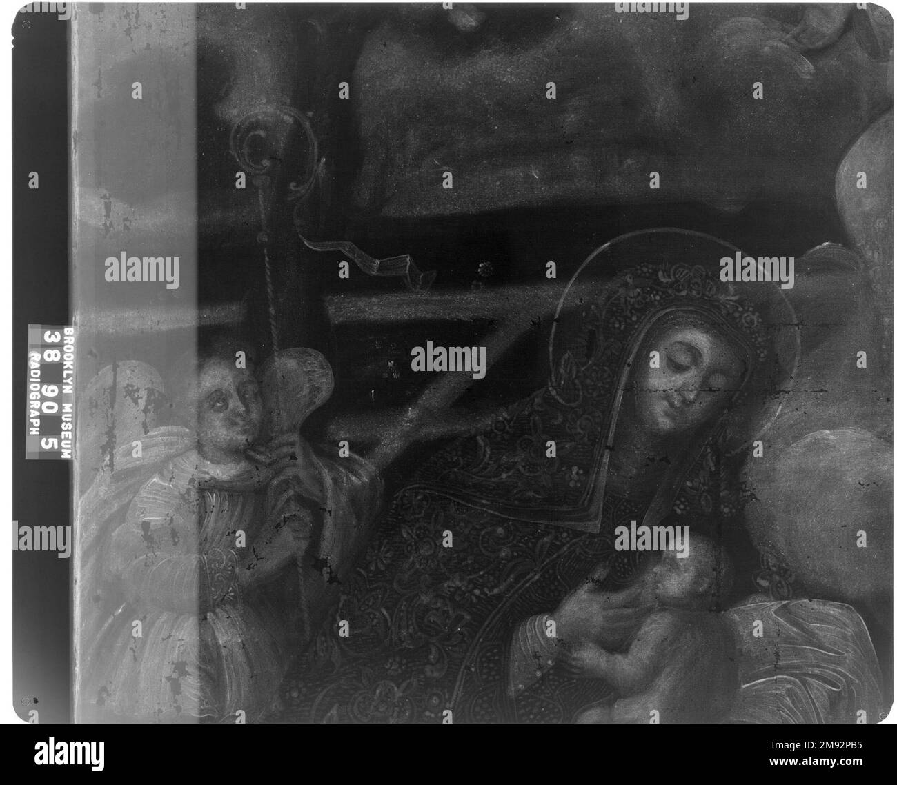 The Virgin of Mercy with Three Saints Circle of Mauricio García. The ...