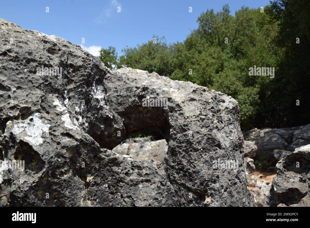 Yiftah Fissures Nature Reserve in Israel Stock Photo - Alamy