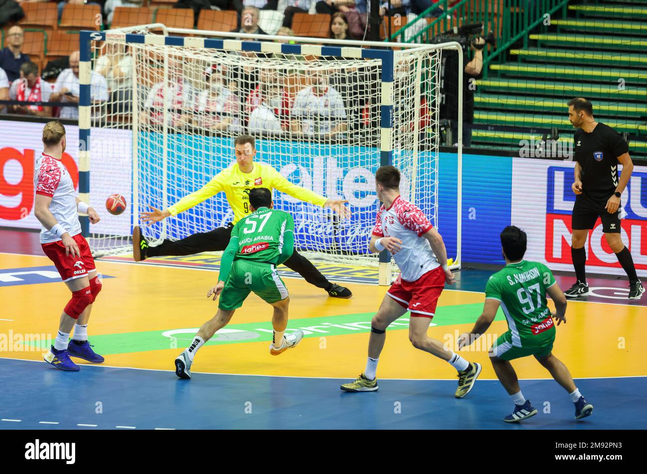 Kattowitz, Poland. 16th Jan, 2023. Handball: World Cup, Poland - Saudi ...