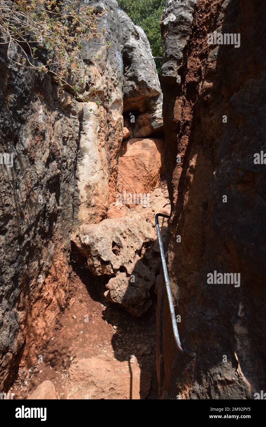 Yiftah Fissures Nature Reserve in Israel Stock Photo - Alamy
