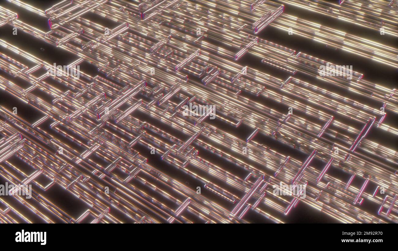 Abstract block lines. Computer generated 3d render Stock Photo - Alamy