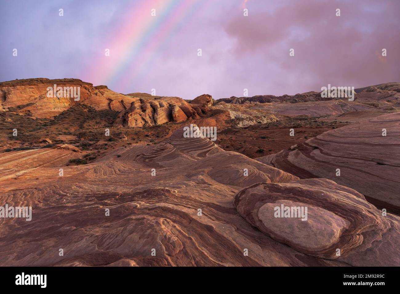 Majestic colors and shapes of Fire Wave sandstone formation in Valley ...