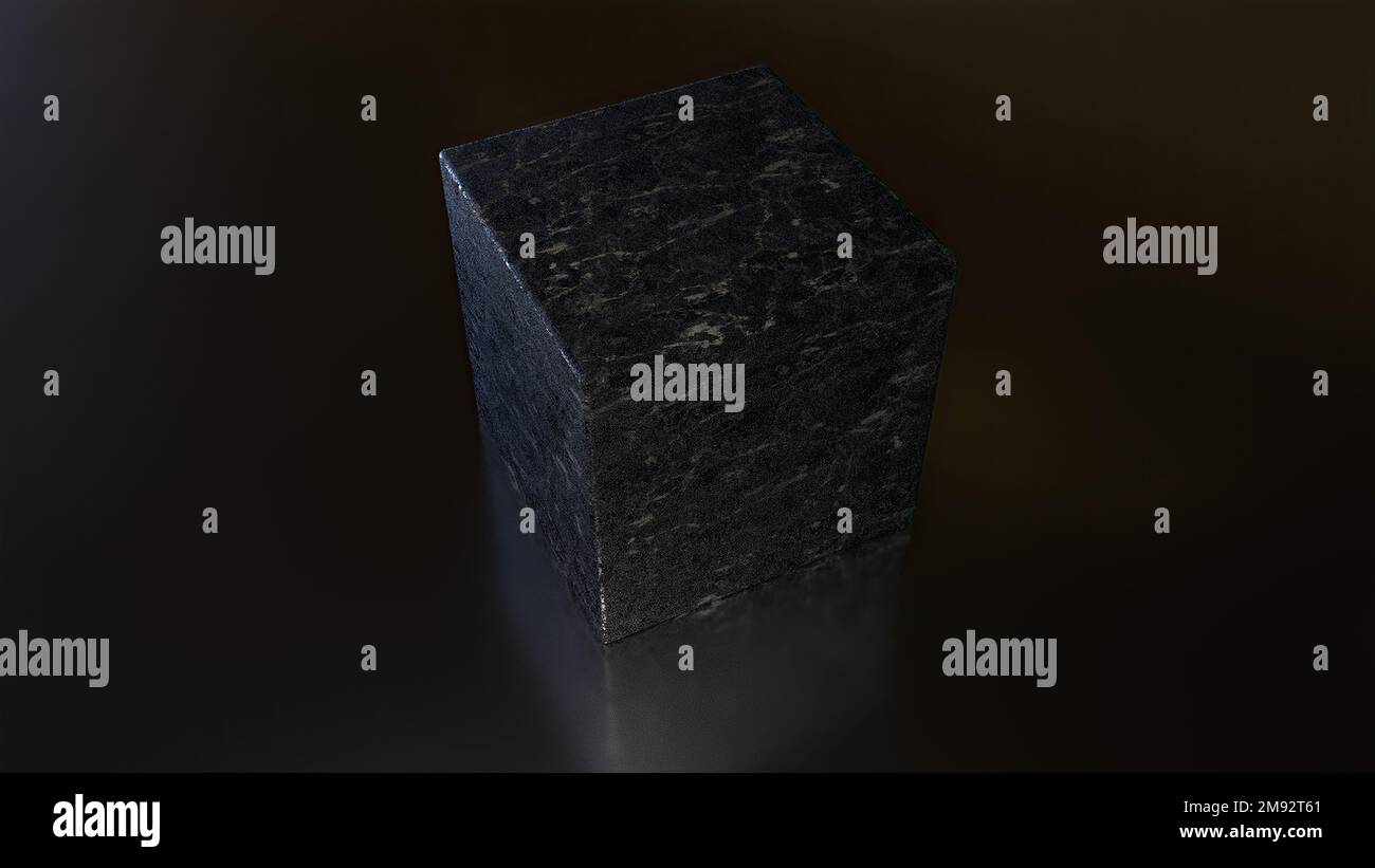 Black murble stone. Computer generated 3d render Stock Photo - Alamy