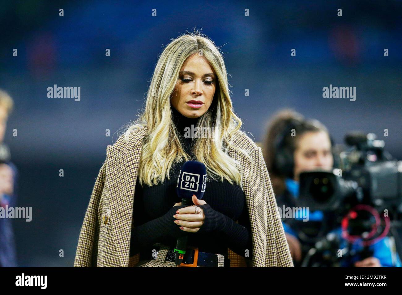 Diletta Leotta TV presenter DAZN during the Serie A football match ...