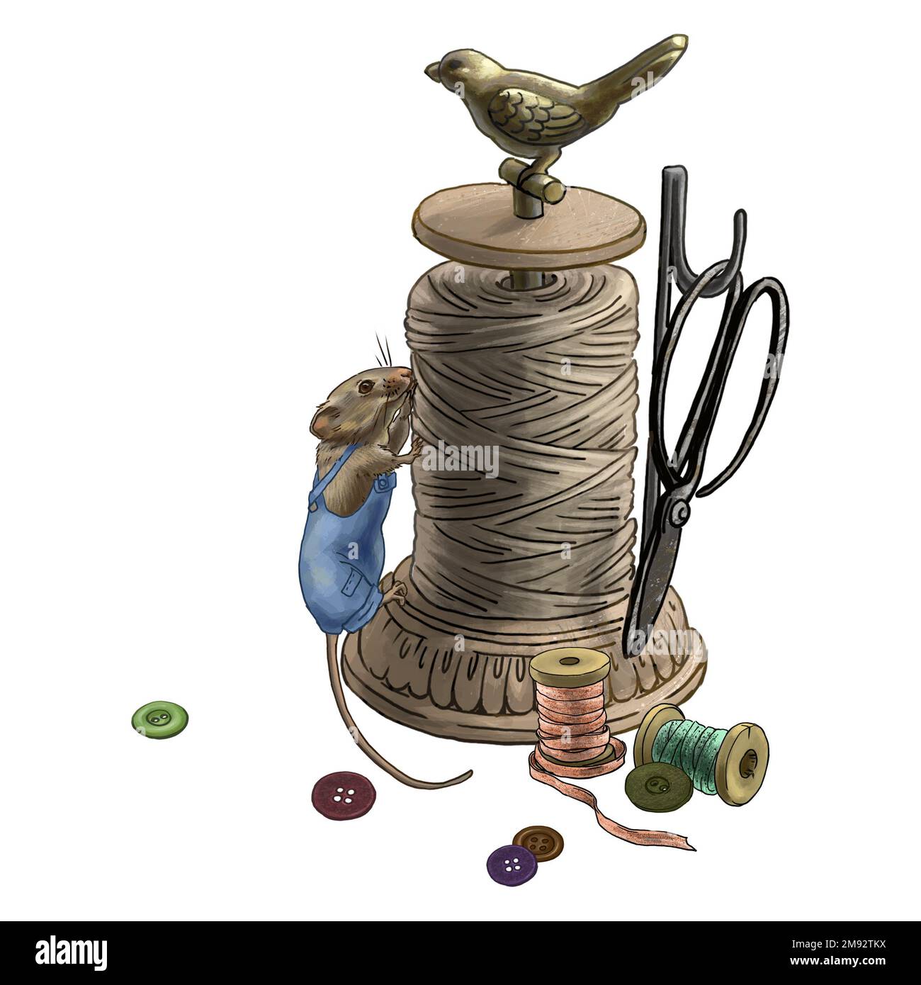 Cartoon illustration funny scissors Cut Out Stock Images & Pictures - Alamy