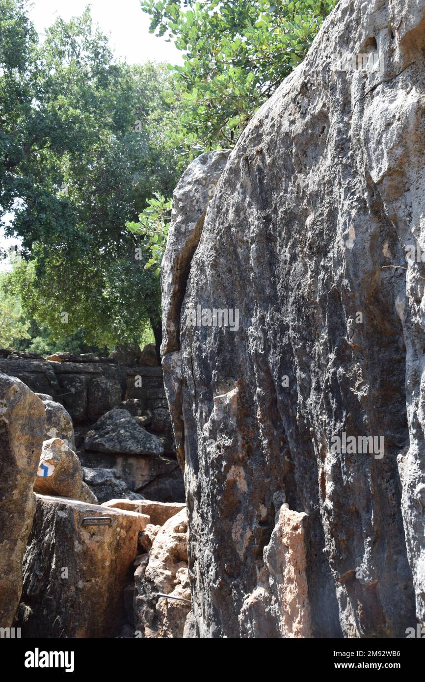 Yiftah Fissures Nature Reserve in Israel Stock Photo - Alamy