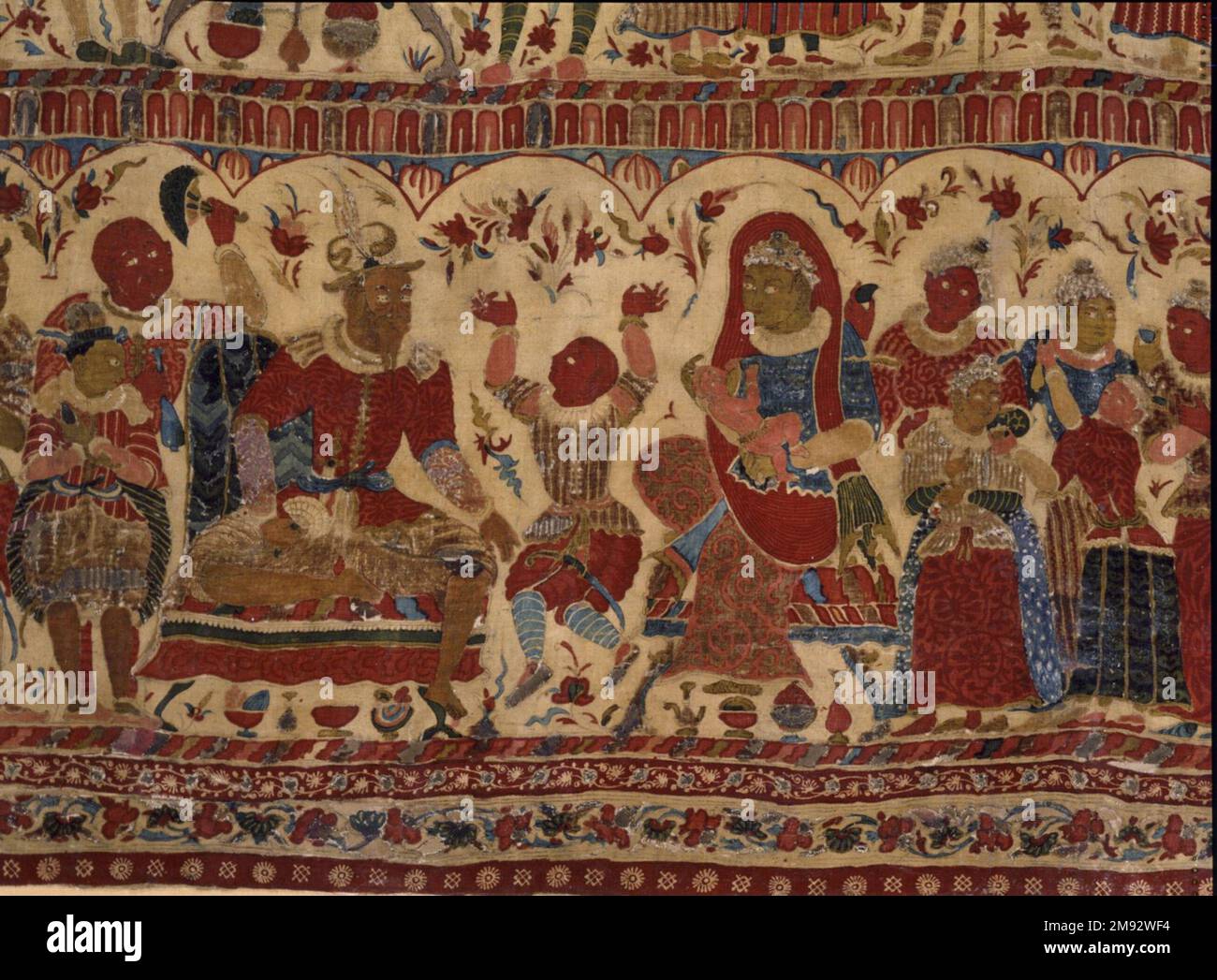 Hanging, 1 of 7 Pieces Hanging, 1 of 7 Pieces, ca. 1610-1620. Painted ...