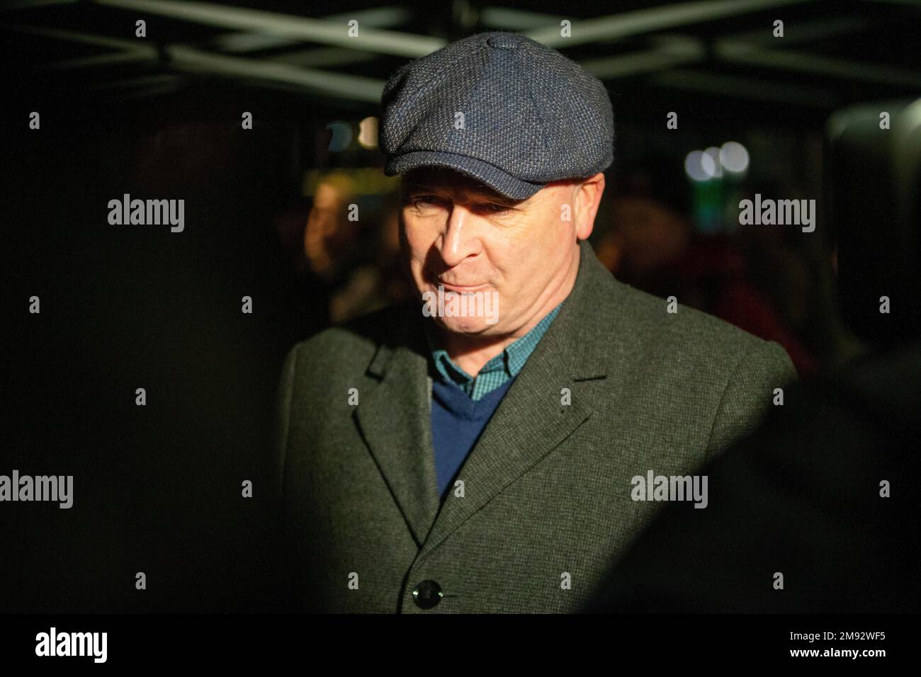 London, England, UK. 16th Jan, 2023. RMT Union General Secretary MICK ...