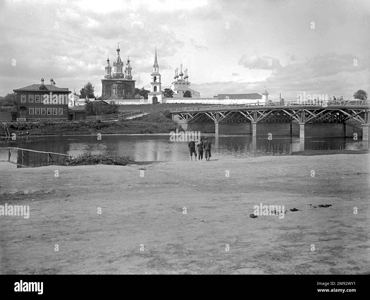 General view of the Dmitrievsky Monastery. ca. 1894 Stock Photo - Alamy