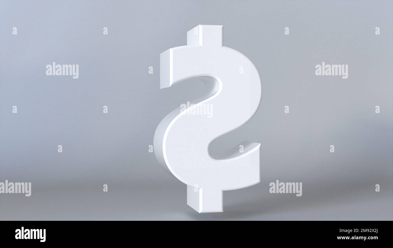 3D USD Dollar Sign. Computer generated 3d render Stock Photo - Alamy