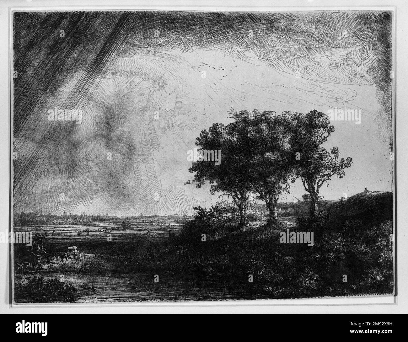 The Three Trees Rembrandt Harmensz. van Rijn (Dutch, 1606-1669). The ...