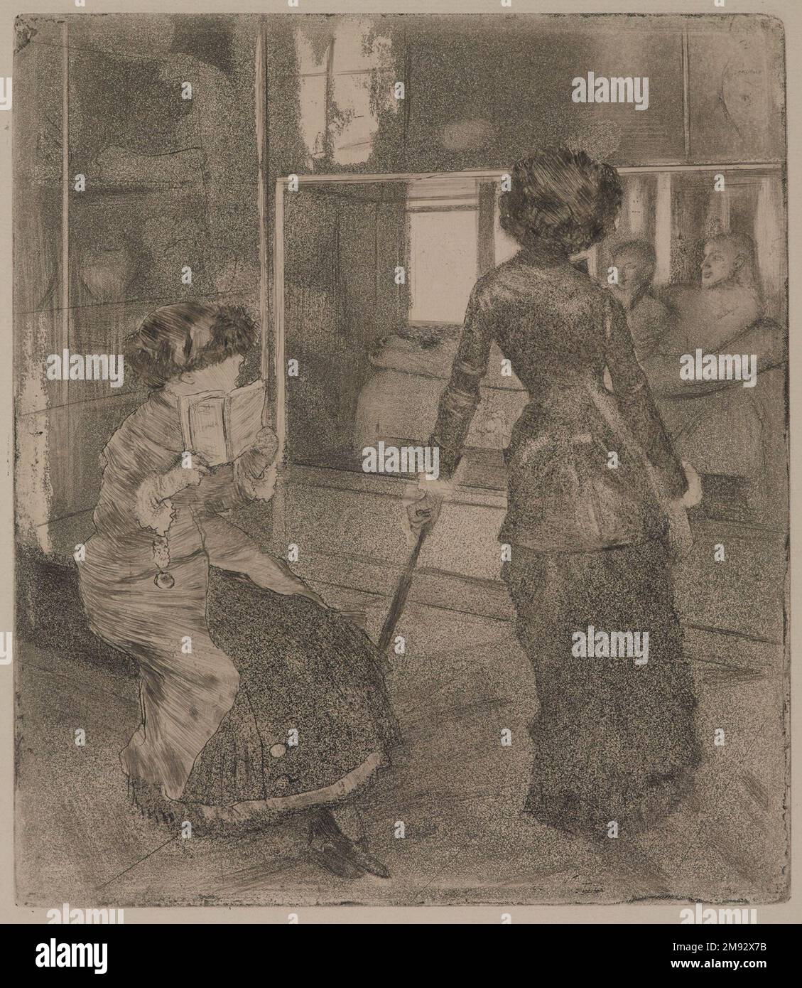 Mary Cassatt at the Louvre: The Etruscan Gallery Edgar Degas (French, 1834-1917). Mary Cassatt ...