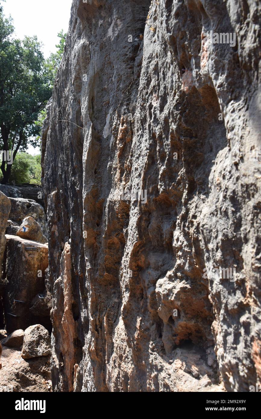 Yiftah Fissures Nature Reserve in Israel Stock Photo - Alamy