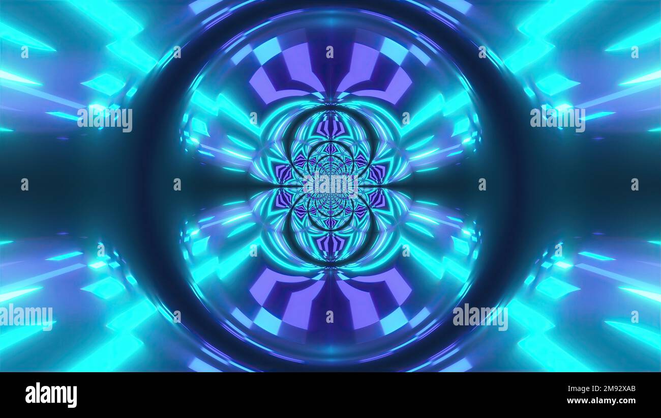 Neon lights. Computer generated 3d render Stock Photo - Alamy
