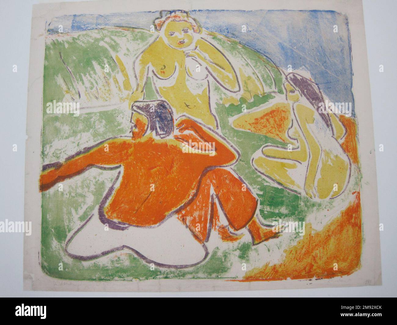 Three Bathers on the Beach Ernst Ludwig Kirchner (German, 1880-1938 ...